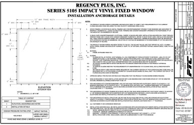 FL11409.2-R12 - Series 5105 Impact Vinyl Fixed Window