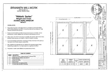 FL11474.10-R5 - (Mulled) Wood Weight and Chain Double Hung