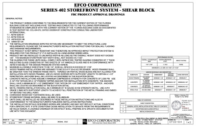 FL13599.4-R3 - Aluminum Storefront System - Shear Block