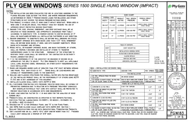 FL16103 - Ply Gem Windows