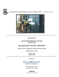 FL27077.1-R1 - Double Hardwood Glazed Wide Muntin TDL Panel Wood Door