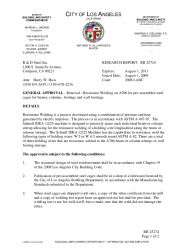 CA-25724 - Resistance Welding on A706 for pre-assembled beam or column