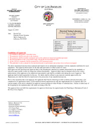 CA-500140 - Portable Electric Generator