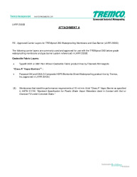 CA-25593 - TREMproof(R)260 for Below-Grade Waterproofing Membrane and