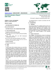 ESR-1559 - Cantsink Helical Pile Foundation Systems