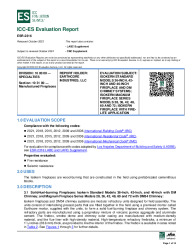 ESR-2316 - ISOKERN STANDARD MODELS 36-INCH, 42-INCH AND 46-INCH