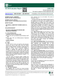 ESR-2461 - MKT SRS TZ ANCHORS FOR CRACKED AND UNCRACKED CONCRETE