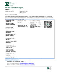 ESR-3275 - Trak-It® C6 and Trak-It® C5 Fasteners in Concrete, Masonry