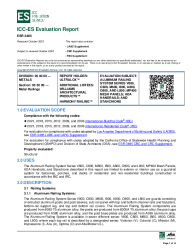 ESR-3485 - ALUMINUM RAILING SYSTEM, SCREEN RAILING SYSTEM, VERTICAL