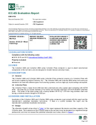ESR-4152 - U-ANCHOR 2400 AND U-ANCHOR 2600 SERIES U-ANCHOR PLATE