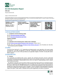 ESR-4436 - Patio Covers, Carports and Commercial Roof StructuresClick