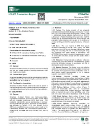 ESR-4694 - Structural Insulated Panels