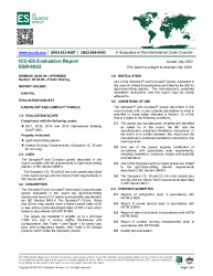 ESR-5022 - DANPALON® AND COMPACT® PANELS