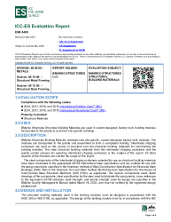 ESR-5426 - BMARKO STRUCTURES STRUCTURAL BUILDING MATERIAL