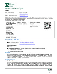 ESR-5512 - Airlight Structural Building Panels