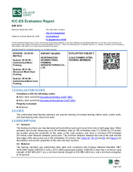 ESR-5518 - COLD-FORMED STEEL FRAMING MEMBERS
