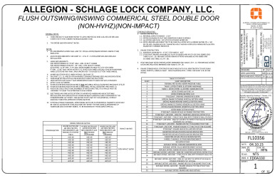 FL10356.1-R11 - Flush Outswing/Inswing Commercial Steel Double Door