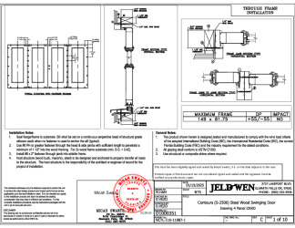 FL12769.1-R14 - Full Lite, Inswing Door w/ or w/out Sidelites,