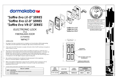 FL13061.16-R16 - Electronic Lock for use in an "Impact" Fiberglass