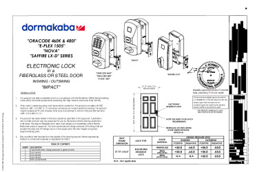 FL13061.9-R16 - Electronic Lock for use in an "Impact" Fiberglass