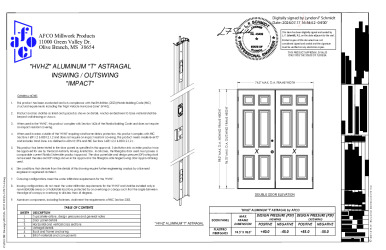 FL13727.4-R10 - Up to a 8'0 Extruded Aluminum Astragal with Flip Lock or