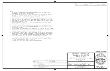FL17660.6-R4 - SINGLE HUNG WINDOW IMPACT 36" x 72"