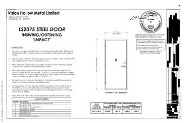 FL19036.5-R10 - Up to a Nominal 3'0 x 7'0 - 20 ga.
