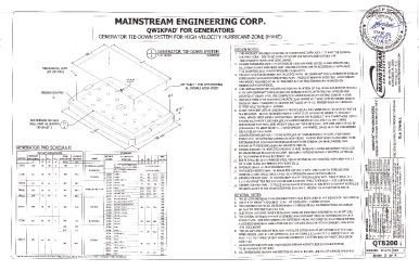 FL27646.1-R4 - Generator Tie-Down System For High-Velocity Hurricane Zone