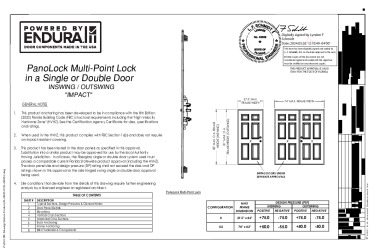 FL38695.3-R3 - The PanoLock Multi-Point Lock for use in a 6'8