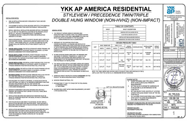 FL7533.4-R10 - StyleView / Precedence Twin/Triple Double Hung Window