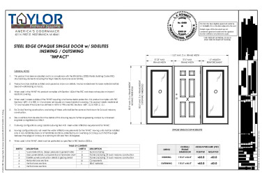 FL8845.13-R7 - Outswing or Inswing Insulated "Impact" Opaque