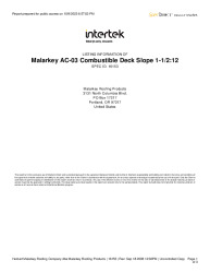 ITK-16153 - Malarkey AC-03 Combustible Deck Slope 1-1/2:12