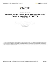 ITK-20150 - Marshfield Signature Series Single Swing or Pairs 20-min