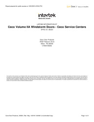 ITK-20323 - Ceco Volume IIA Windstorm Doors - Ceco Service Centers