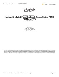 ITK-21176 - Nystrom Fire Rated Floor Hatches, F-Series, Models FCRM,