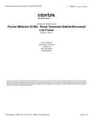 ITK-25075 - Ferche Millwork 20 Min. Wood Veneered Sidelite/Borrowed Lite