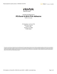 ITK-25136 - IFS/Dural G-2916 PVA Adhesive