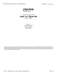 ITK-28854 - Hitzer, Inc. Model 503