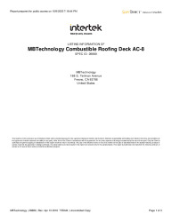 ITK-28889 - MBTechnology Combustible Roofing Deck AC-8