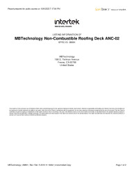ITK-28891 - MBTechnology Non-Combustible Roofing Deck ANC-02