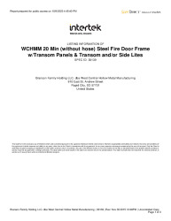 ITK-30139 - WCHMM 20 Min (without hose) Steel Fire Door Frame w/Transom