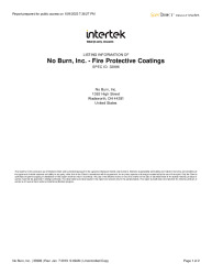 ITK-33996 - No Burn, Inc. - Fire Protective Coatings
