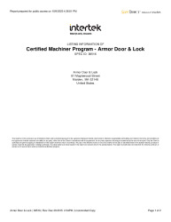 ITK-36516 - Certified Machiner Program - Armor Door & Lock