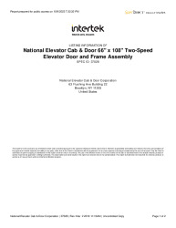 ITK-37028 - National Elevator Cab & Door 66" x 108"