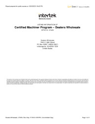 ITK-37429 - Certified Machiner Program – Dealers Wholesale