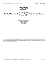 ITK-38639 - Certified Machiner Program – Taylor Made Wood Solutions