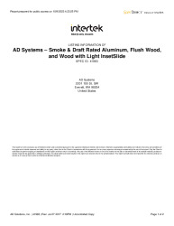 ITK-41983 - AD Systems – Smoke & Draft Rated Aluminum, Flush Wood,