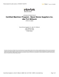 ITK-63685 - Certified Machiner Program - Naval Stores Suppliers Inc. dba
