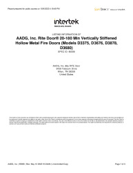 ITK-65006 - AADG, Inc. Rite Door® 20-180 Min Vertically Stiffened