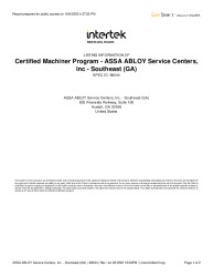 ITK-68244 - Certified Machiner Program - ASSA ABLOY Service Centers, Inc